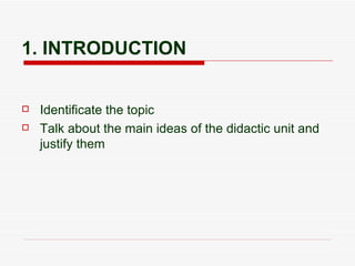 Parts Of A Didactic Unit Pp | PPT | Educational Assessment | Education