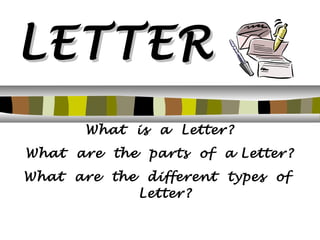 Parts of a letter | PPT