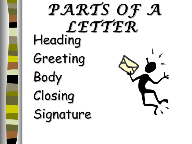 Parts of a letter | PPT