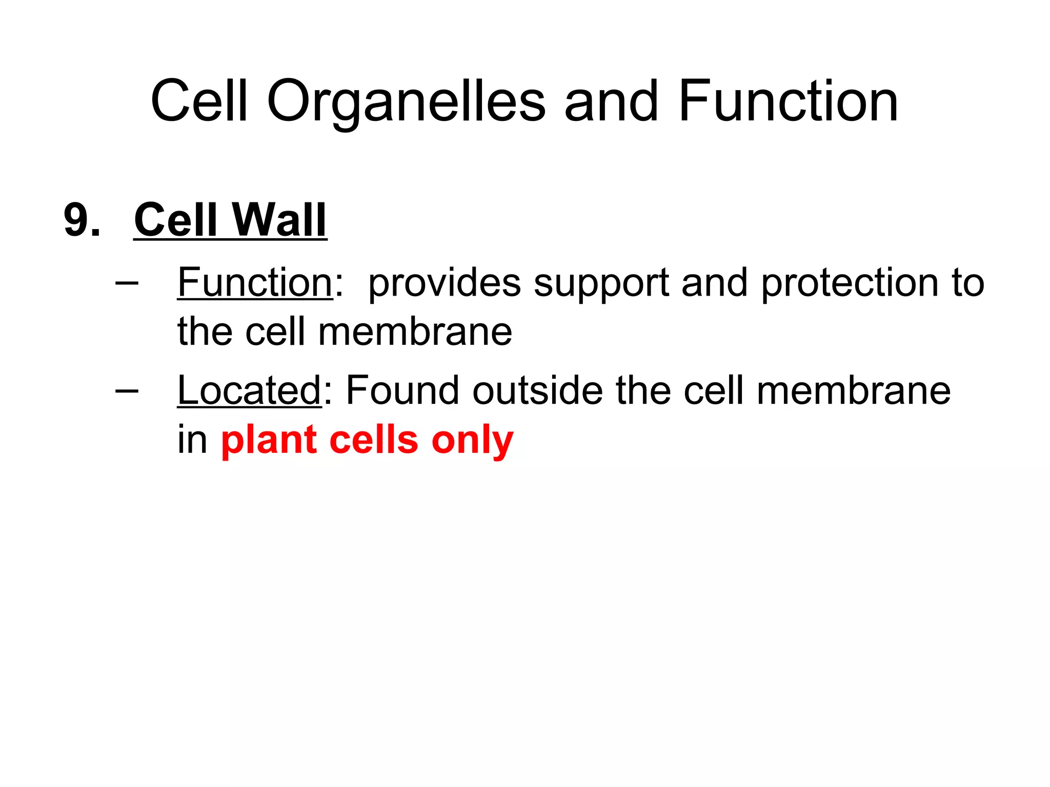 Parts of the Cell | PPT