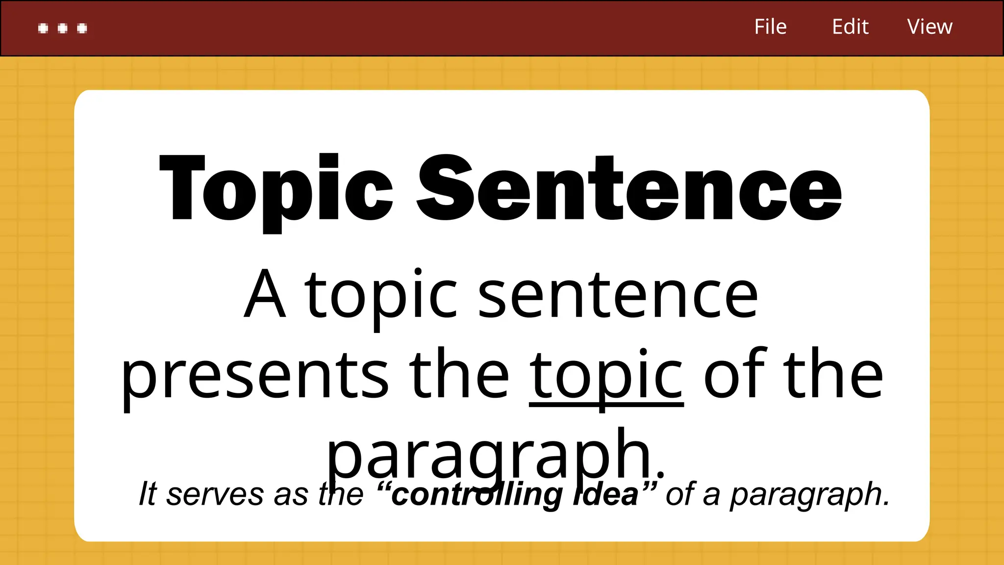 Parts of the Paragraph Lesson 1 Week 1 Grade 8 | PPTX
