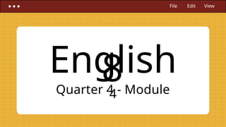 Parts of the Paragraph Lesson 1 Week 1 Grade 8 | PPTX