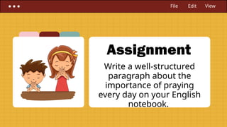 Parts of the Paragraph Lesson 1 Week 1 Grade 8 | PPTX