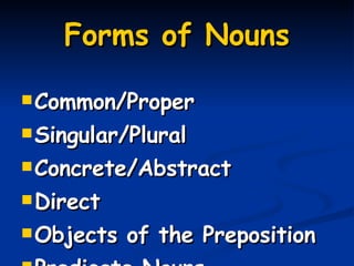 Parts Of Speech | PPT