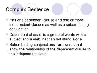 Parts Of Speech And Sentence Structure Notes | PPT