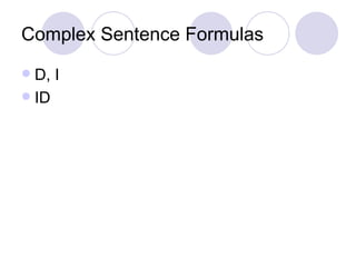 Parts Of Speech And Sentence Structure Notes | PPT