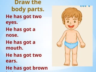 Topic- Parts-of-the-body. 6th grade.pptx