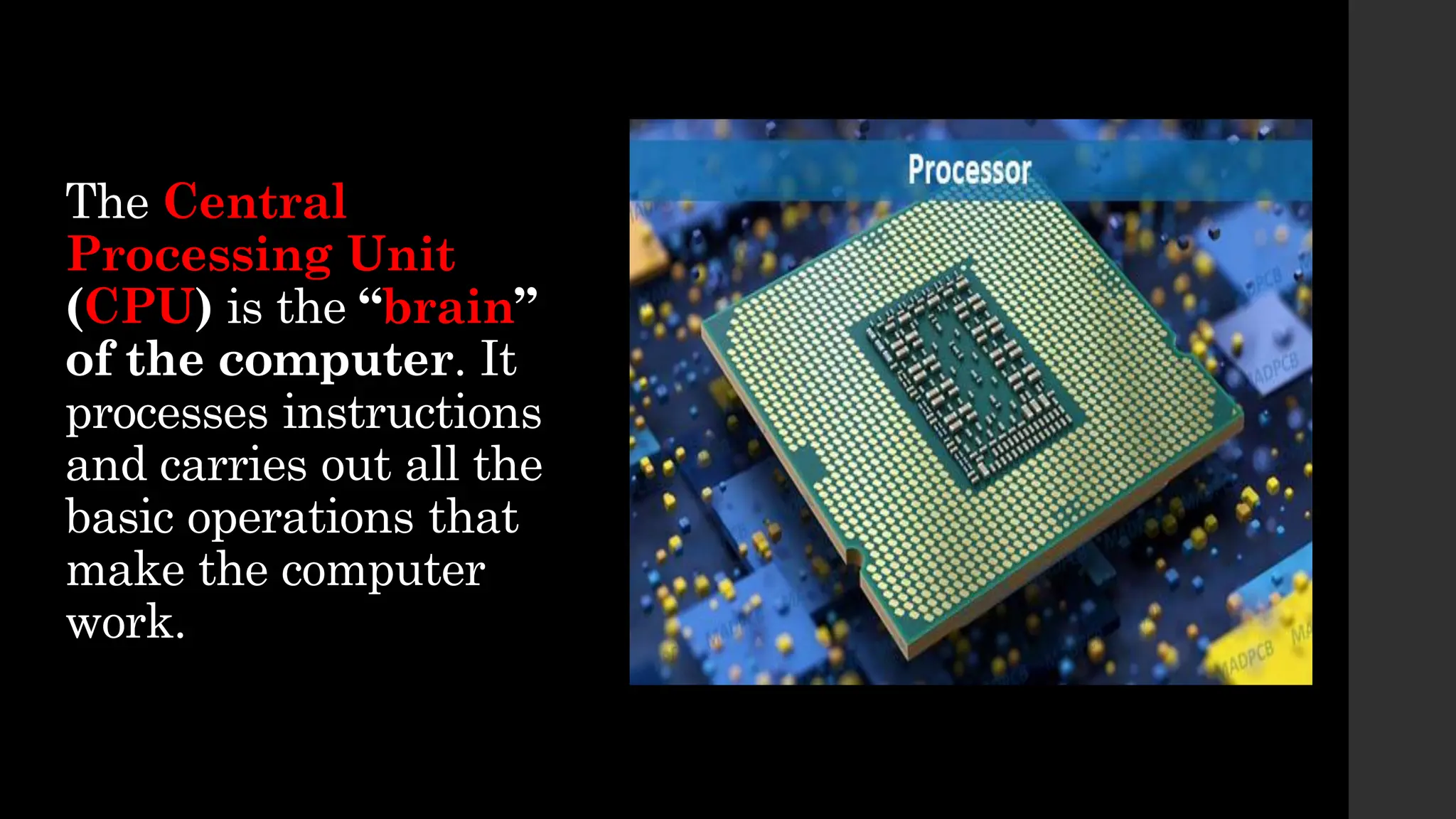 PARTS-OF-THE-COMPUTER physical components called hardware and ...