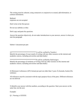 Parts 1 and 2 have the same questions- However- you must answer with r.docx