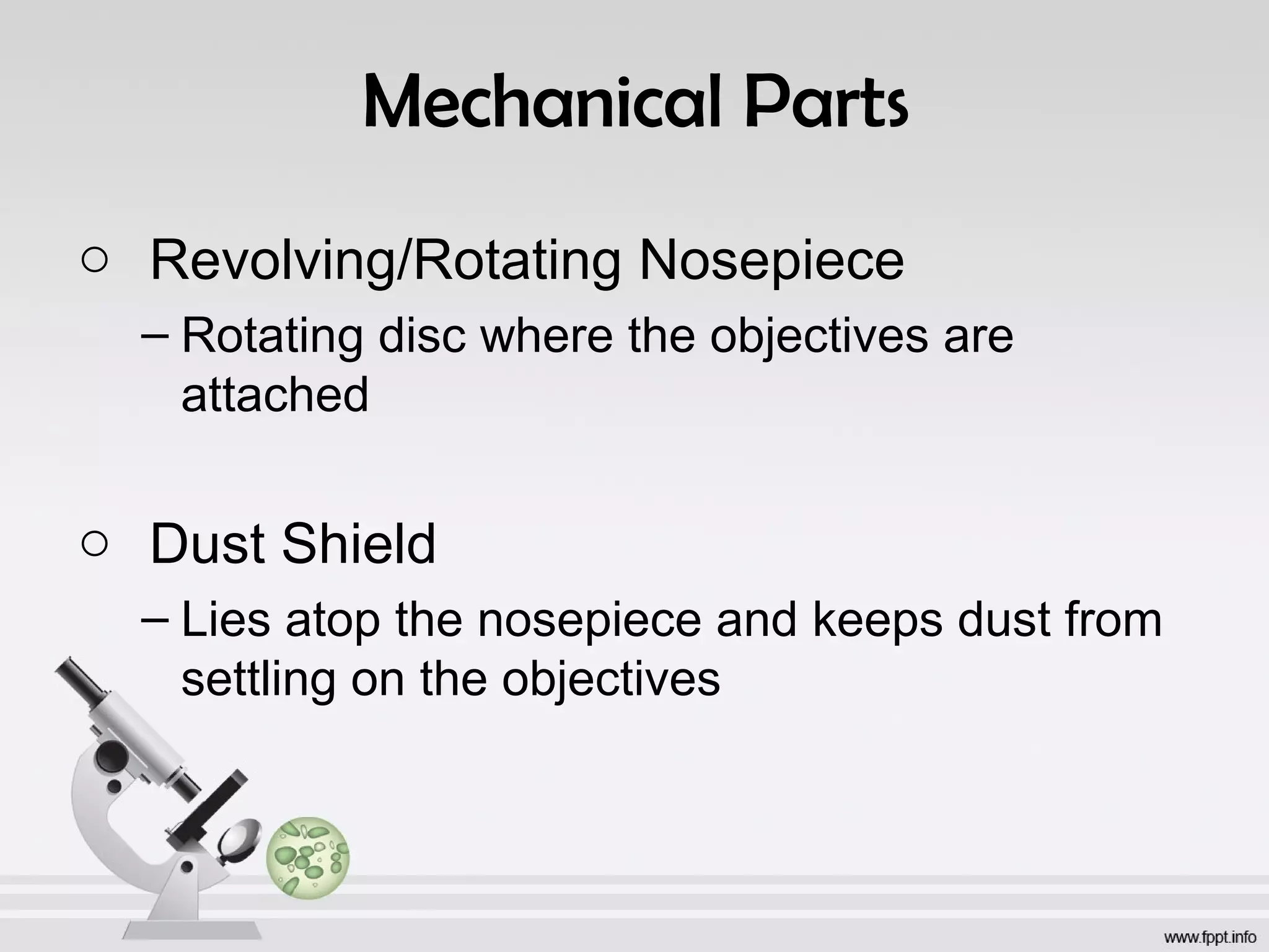 Parts and functions of a microscope | PPT