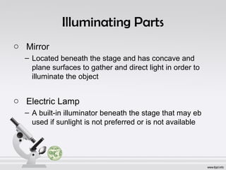 Parts and functions of a microscope | PPT