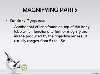 Parts and functions of a microscope | PPT