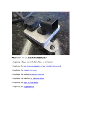 code defaut p2209 | PDF