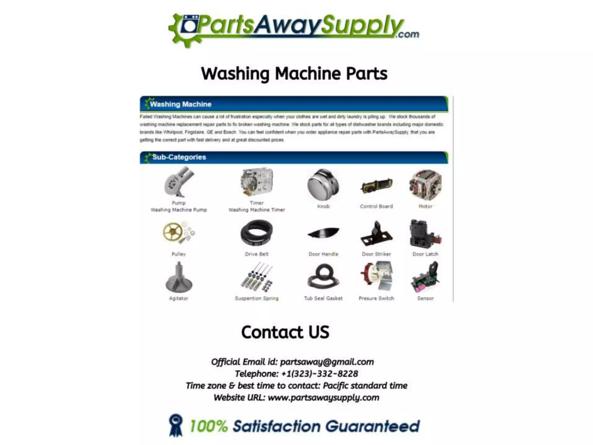 Washing Machine Parts | PPT