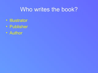 Parts of a Book Interactive | PPT