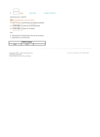 C13 CATERPILLAR GENERATOR SET PARTS CATALOG MANUAL DH4 | PDF