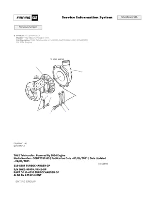 TH62 CATERPILLAR TELEHANDLER PARTS CATALOG MANUAL 4TM | PDF