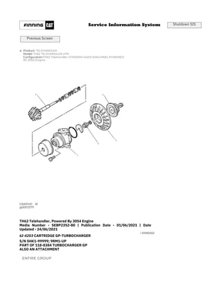 TH62 CATERPILLAR TELEHANDLER PARTS CATALOG MANUAL 4TM | PDF