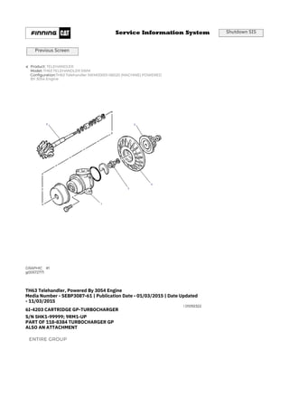 TH63 CATERPILLAR TELEHANDLER PARTS CATALOG MANUAL 5WM | PDF