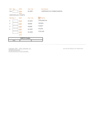 TH63 CATERPILLAR TELEHANDLER PARTS CATALOG MANUAL 5WM | PDF