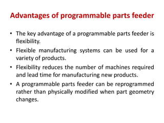 Parts feeder | PPTX