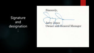 parts of formal and informal letters | PPTX