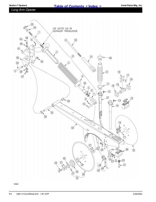 Great plains parts manual 1300 f end wheel drill