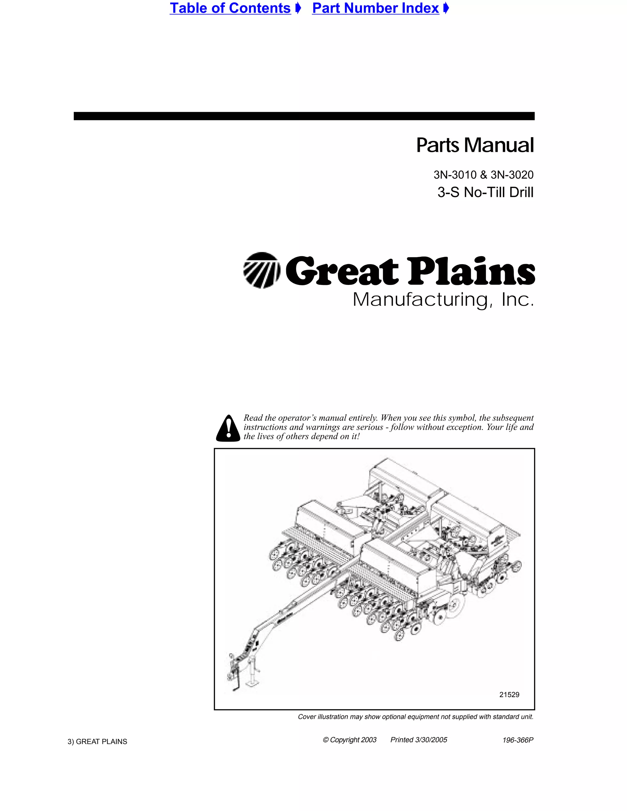 Great plains parts manual 3 S no-till drill | PDF