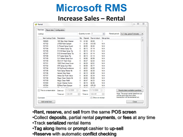 Microsoft RMS PartSmart POS | PPT