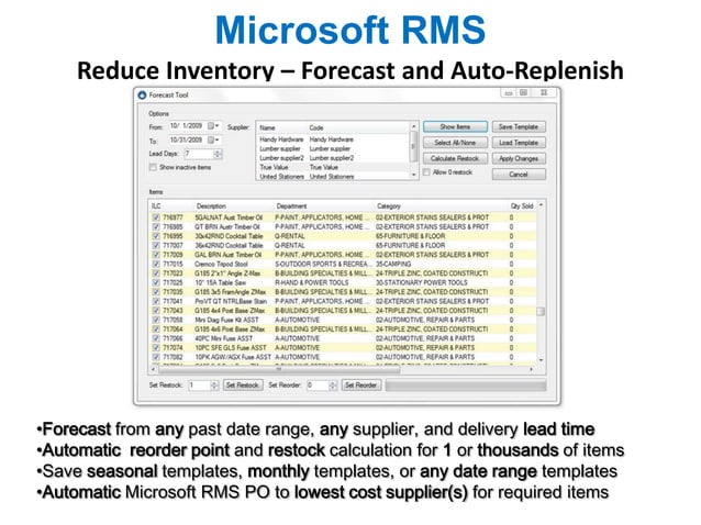 Microsoft RMS PartSmart POS | PPT