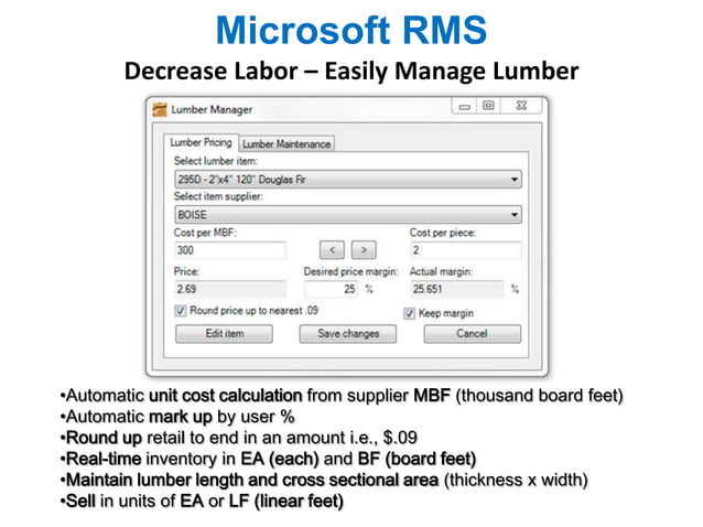 Microsoft RMS PartSmart POS | PPT