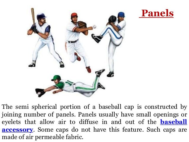 Parts of a baseball cap