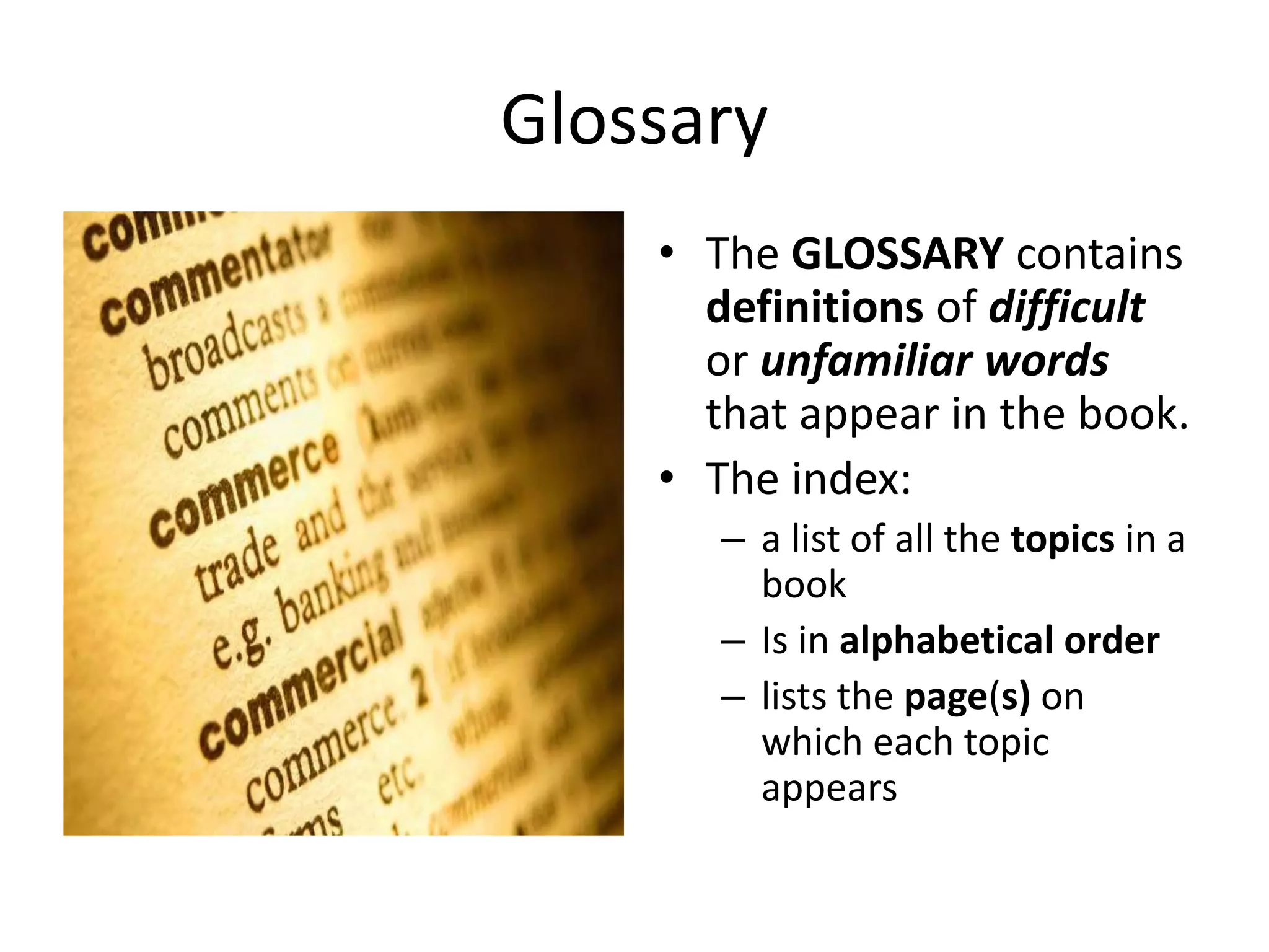 Parts Of A Book | PPTX