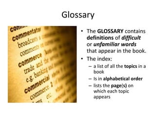 Parts Of A Book | PPTX