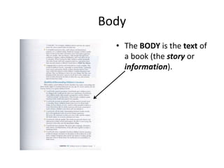 Parts Of A Book | PPTX