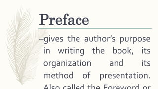 Parts of a book | PPTX