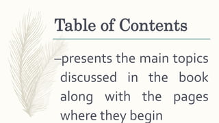 Parts of a book | PPTX