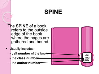 Parts of a Book for Grade 3 | PPTX