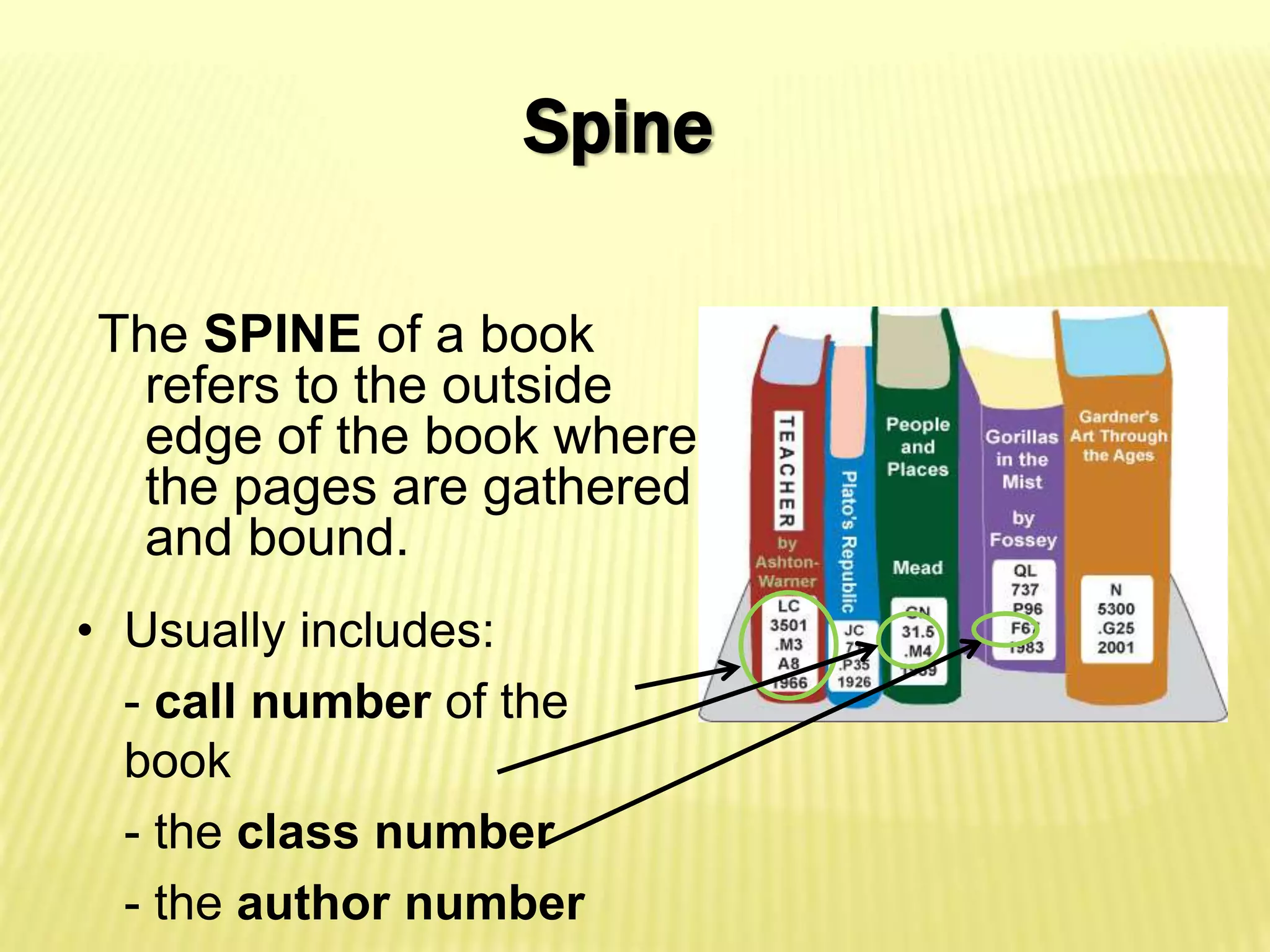 Parts of a Book for Grade 5 | PPTX