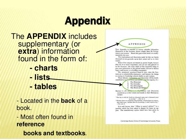 Parts of a Book for Grade 5