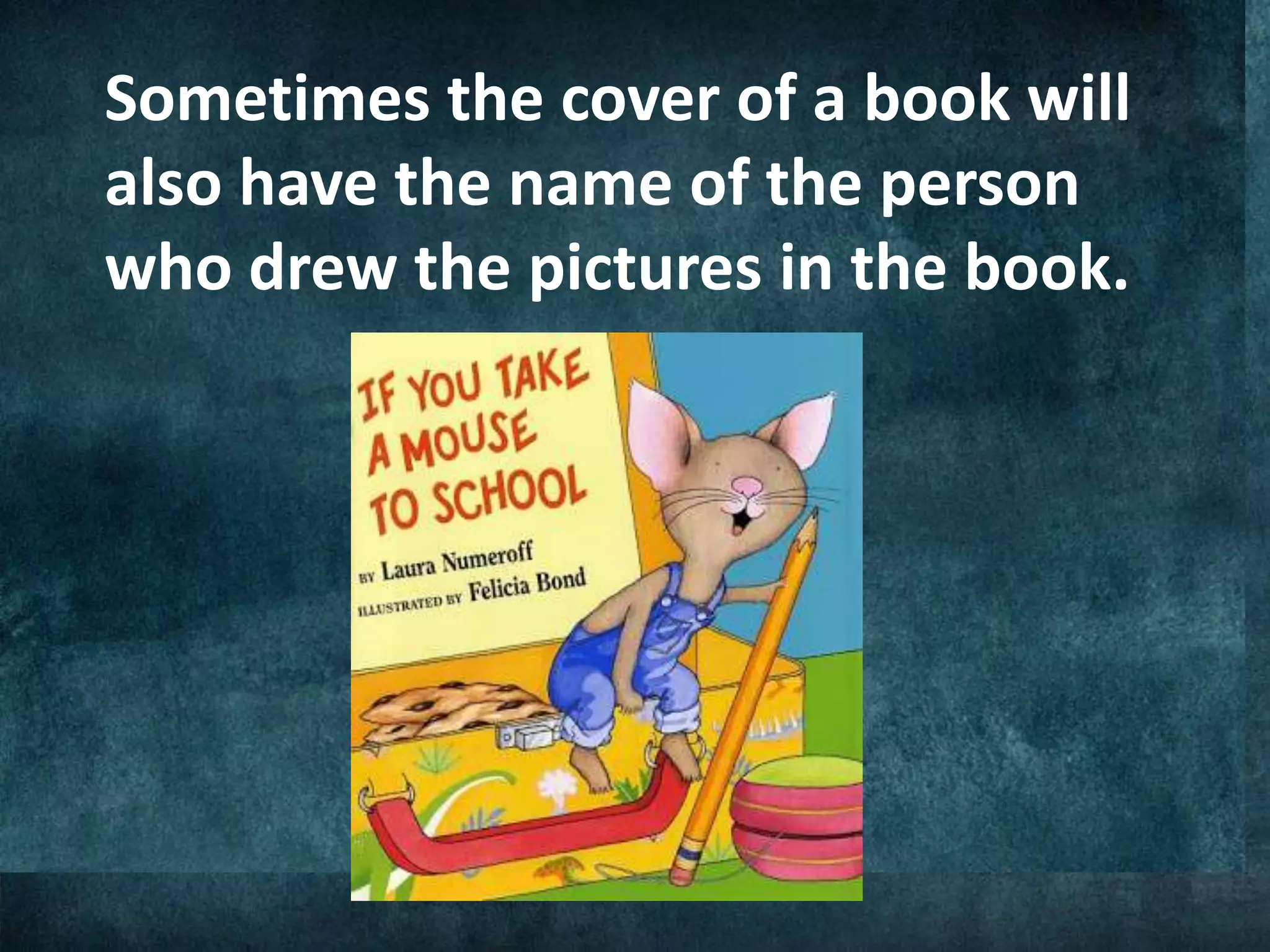 Parts of a Book: Grades K-2 | PPTX