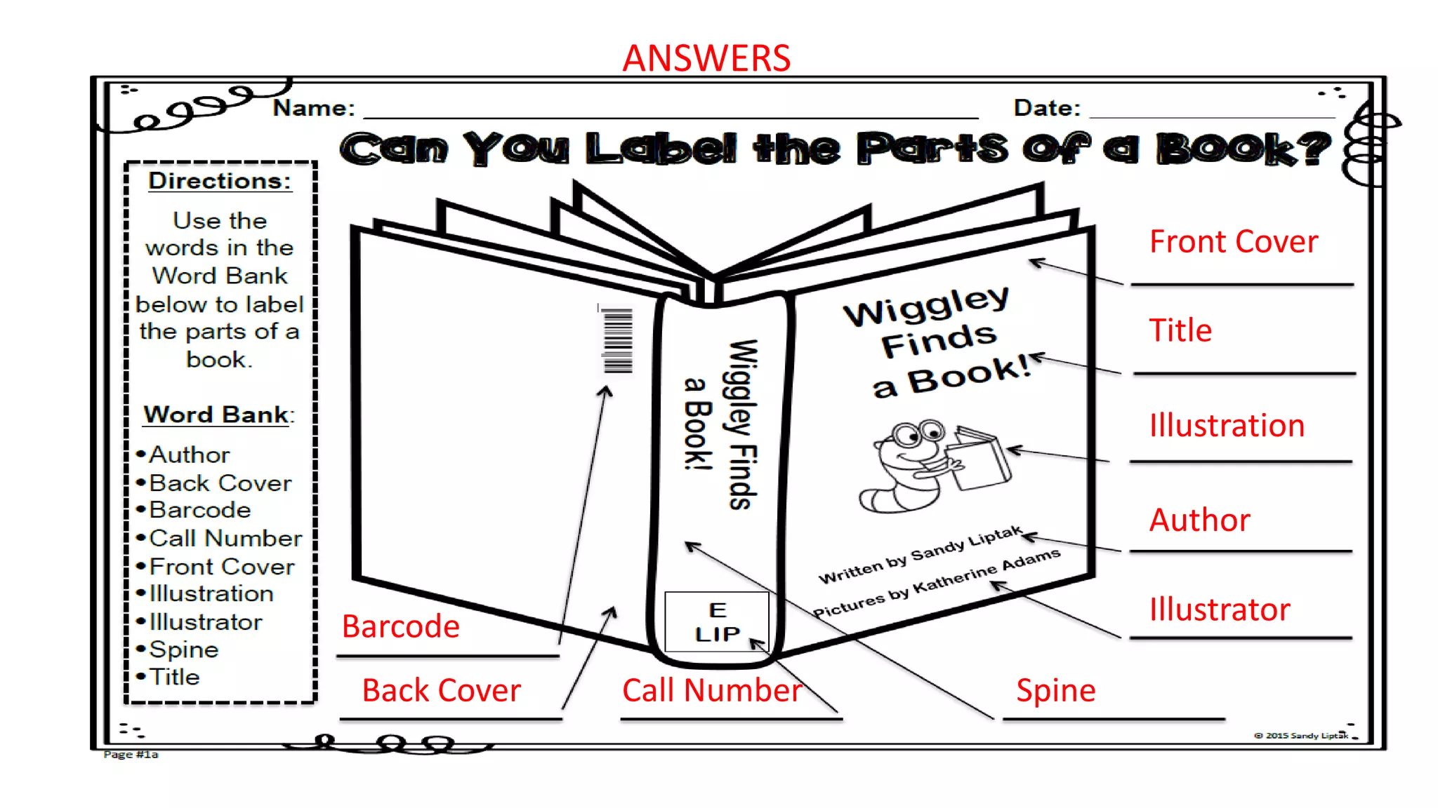 Parts of a book powerpoint | PDF