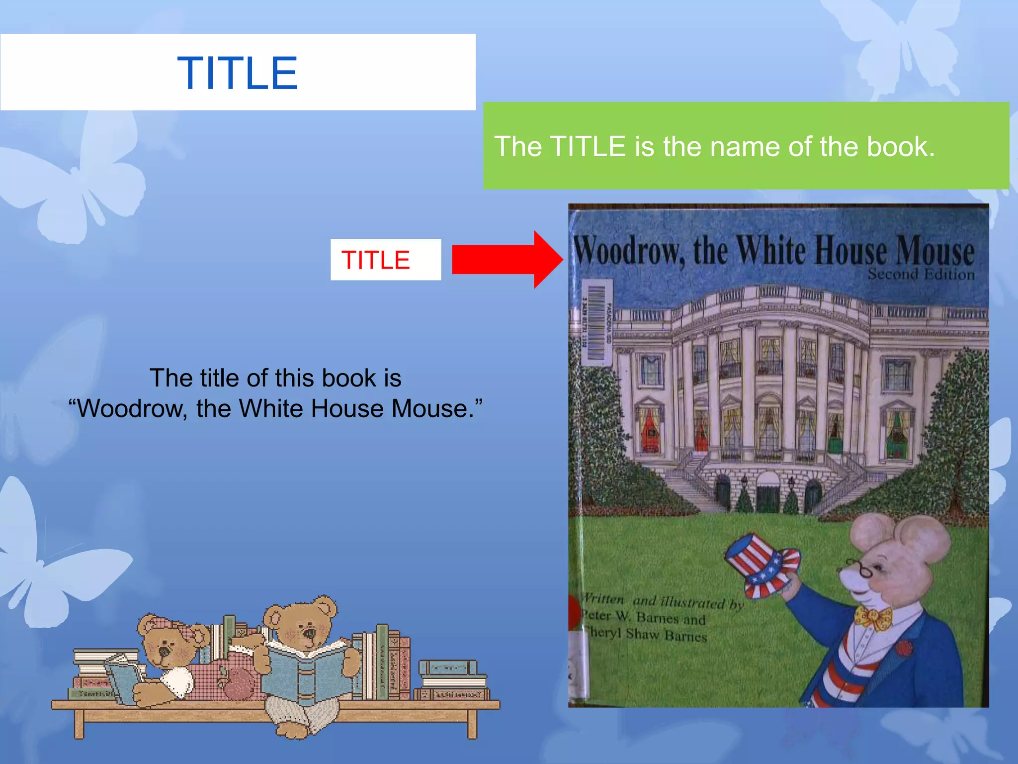 Parts of a book power point for students | PPTX