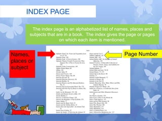 Parts of a book power point for students | PPTX
