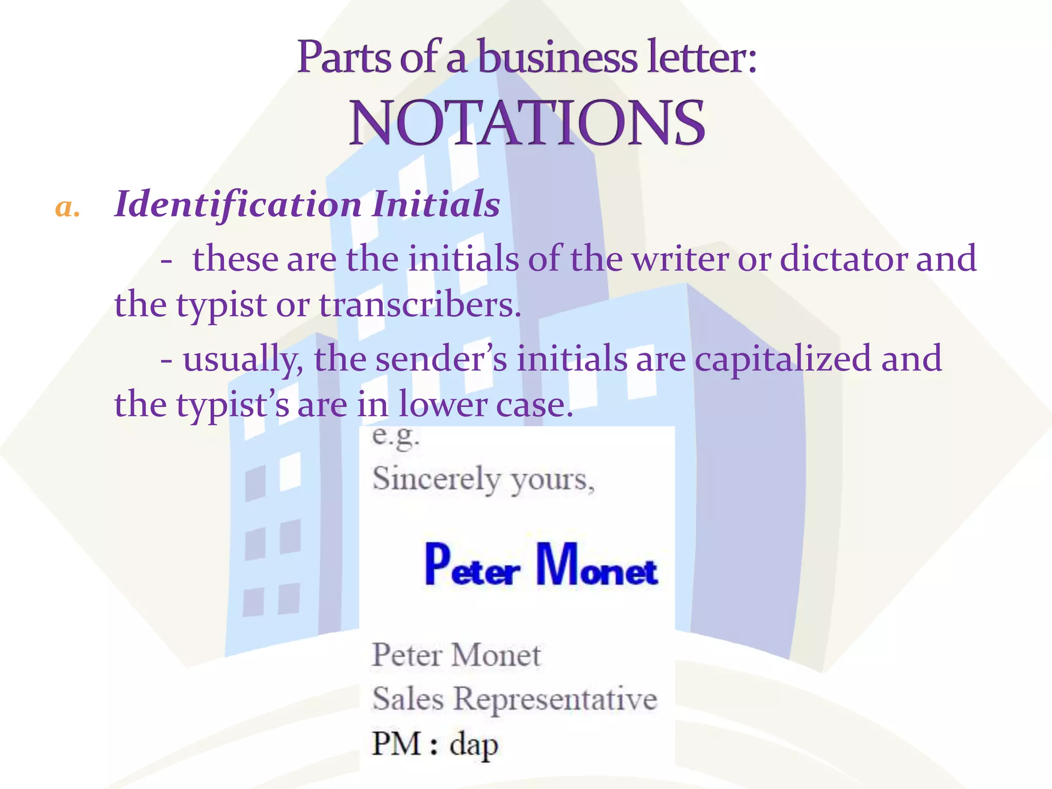 Parts of a Business Letter | PPTX