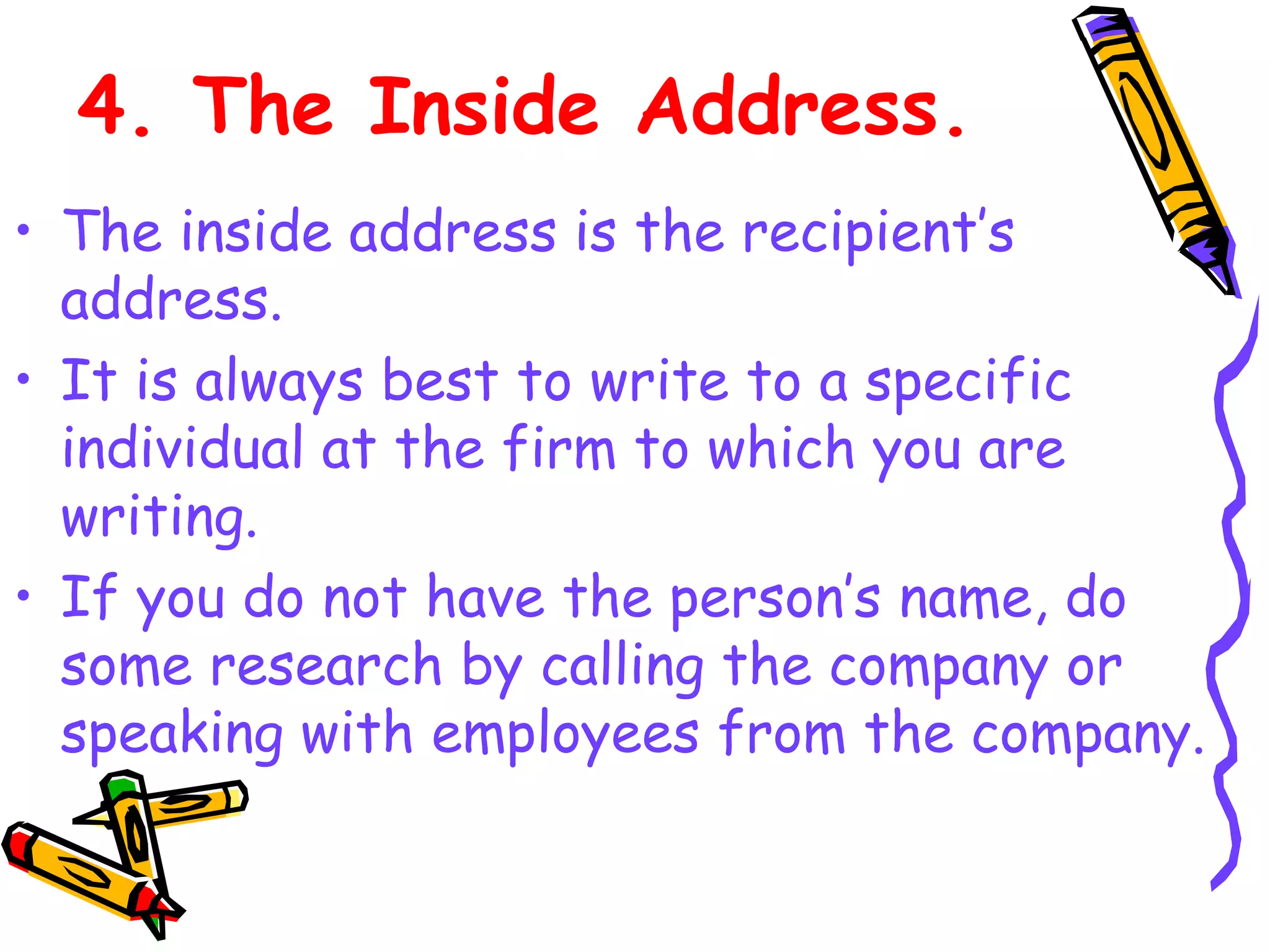 Parts of a business letter.ppt