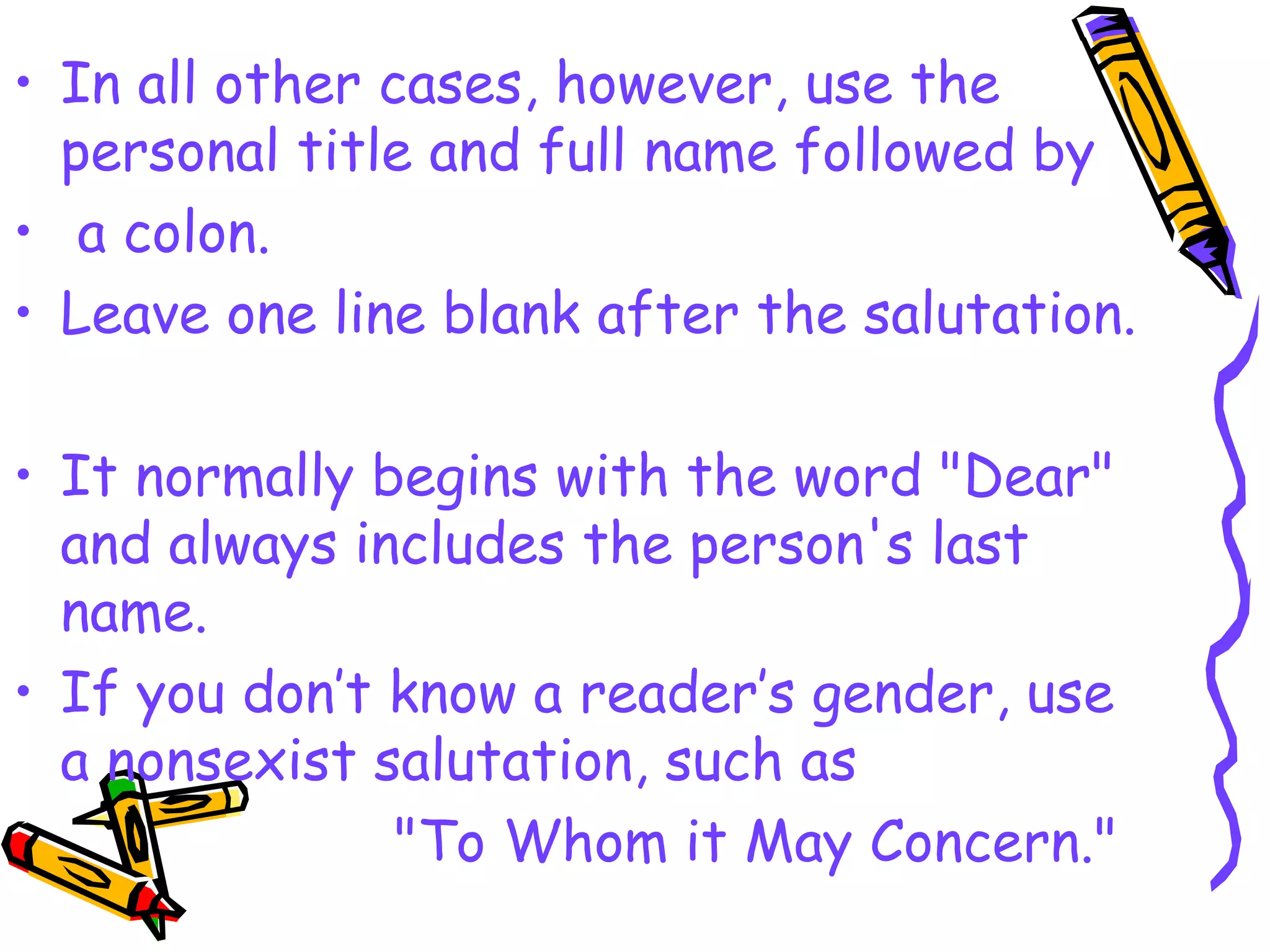 Parts of a business letter.ppt