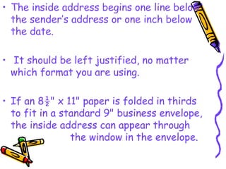 Parts of a business letter.ppt