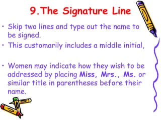 Parts of a business letter.ppt