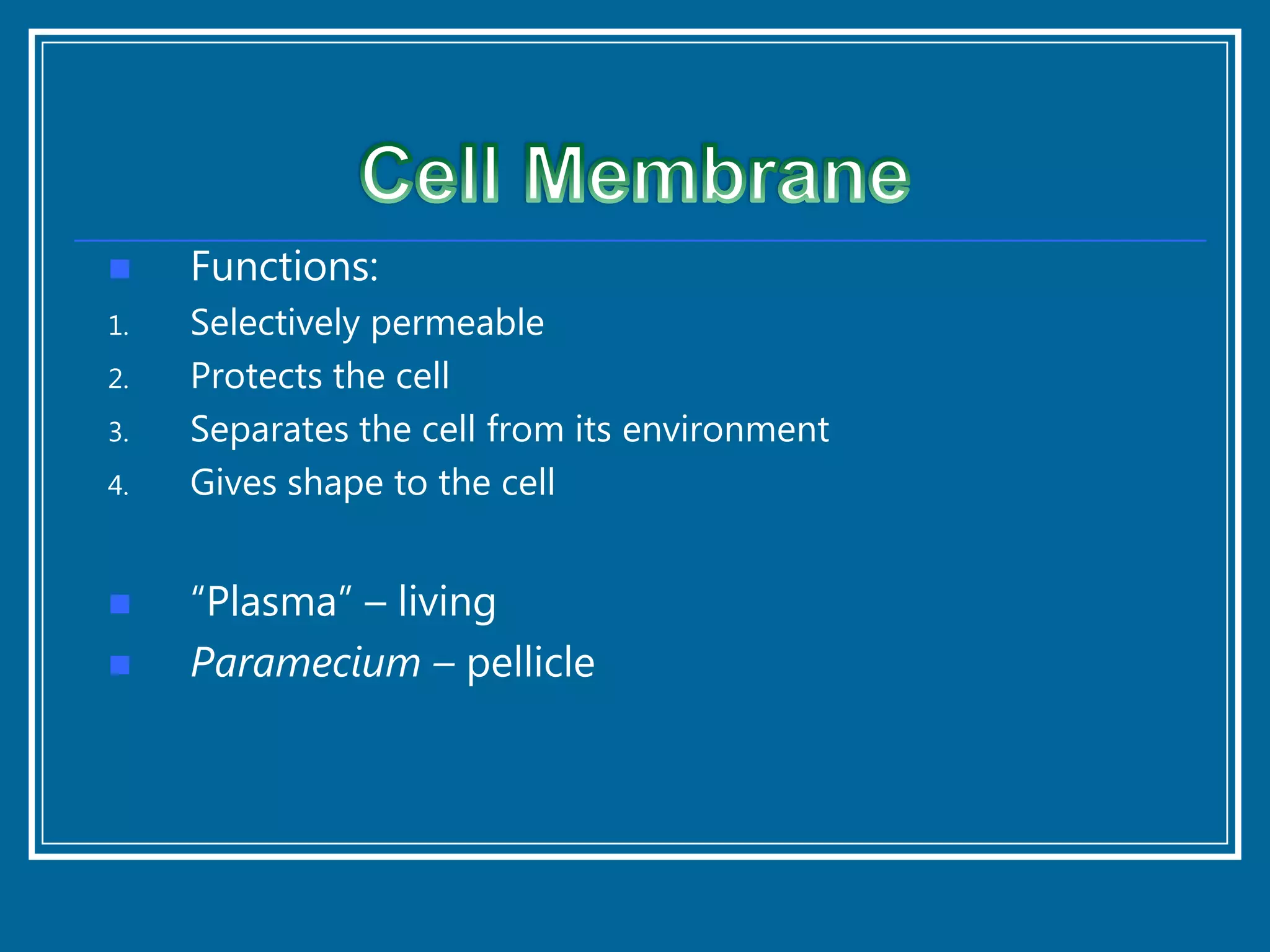Parts of a Cell | PPTX